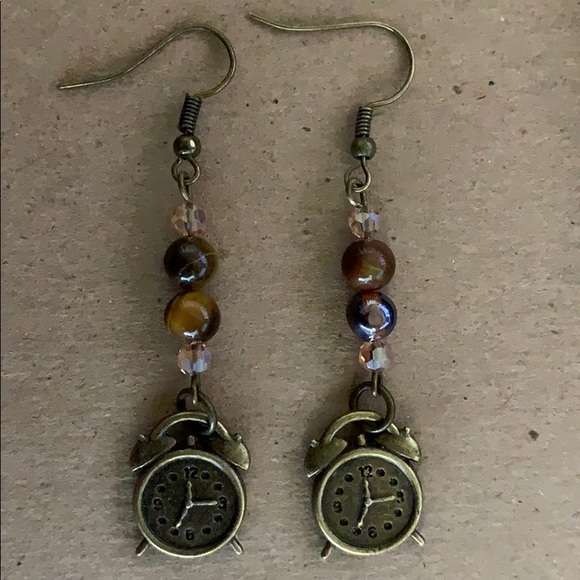 Jewelry | Bead Small Clock Earrings | Poshmark
